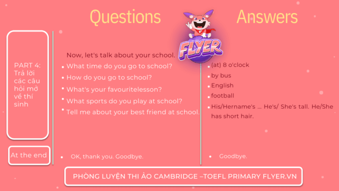 Tips đạt điểm tối đa trong bài thi Speaking Flyers Cambridge