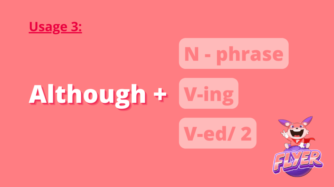Cấu trúc Although: Nắm vững 3 cách dùng cơ bản nhất chỉ trong 5 phút