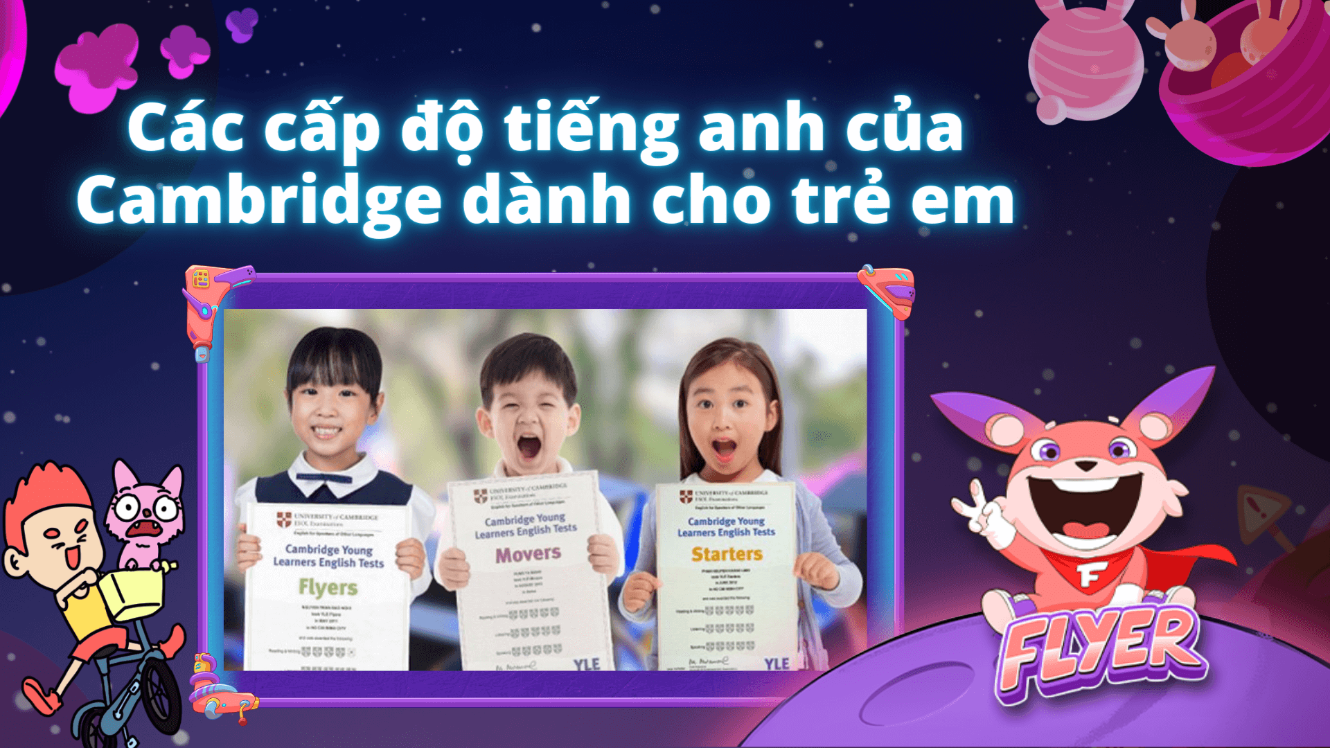 Các cấp độ tiếng Anh của Cambridge dành cho trẻ tiểu học