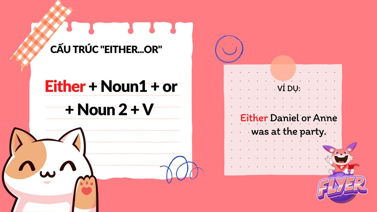 Cấu trúc Neither…nor / Either…or: Tóm gọn kiến thức trong 5 phút