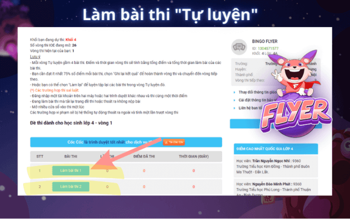 Hướng dẫn CHI TIẾT cách làm bài tự luyện IOE lớp 4