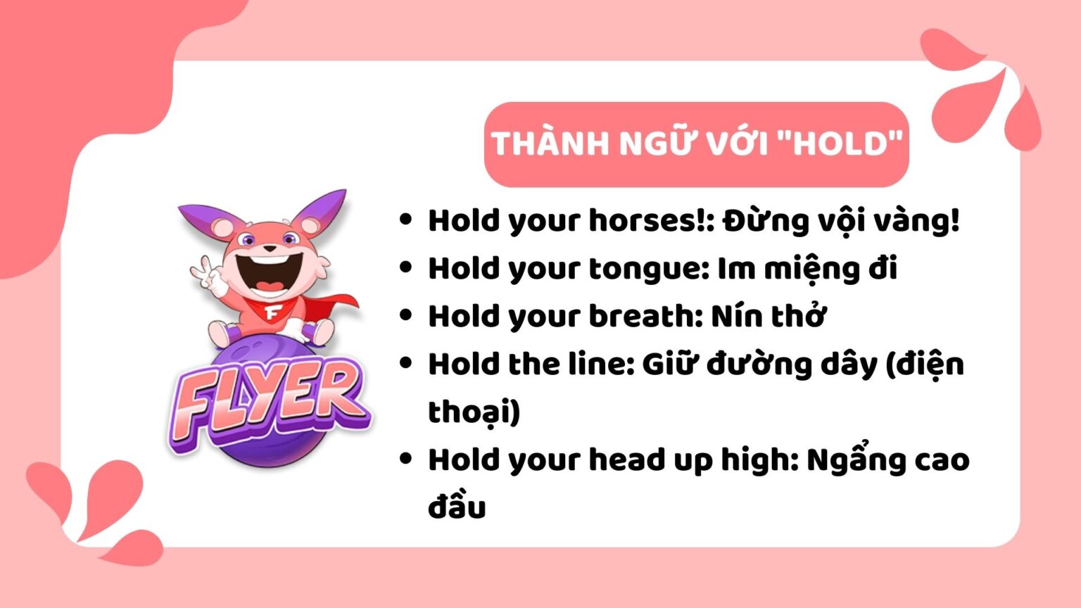 V3 của “hold” là gì? 45 thành ngữ với “hold” thông dụng nhất