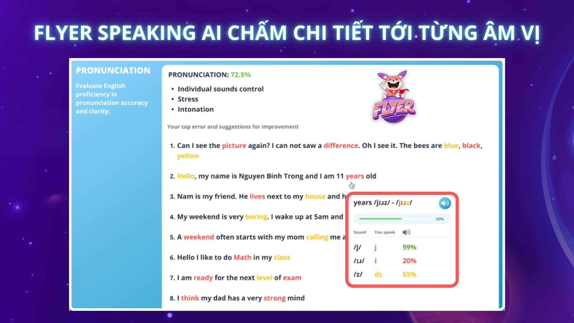 Đạt MAX 5 KHIÊN bài thi Cambridge với FLYER AI Speaking