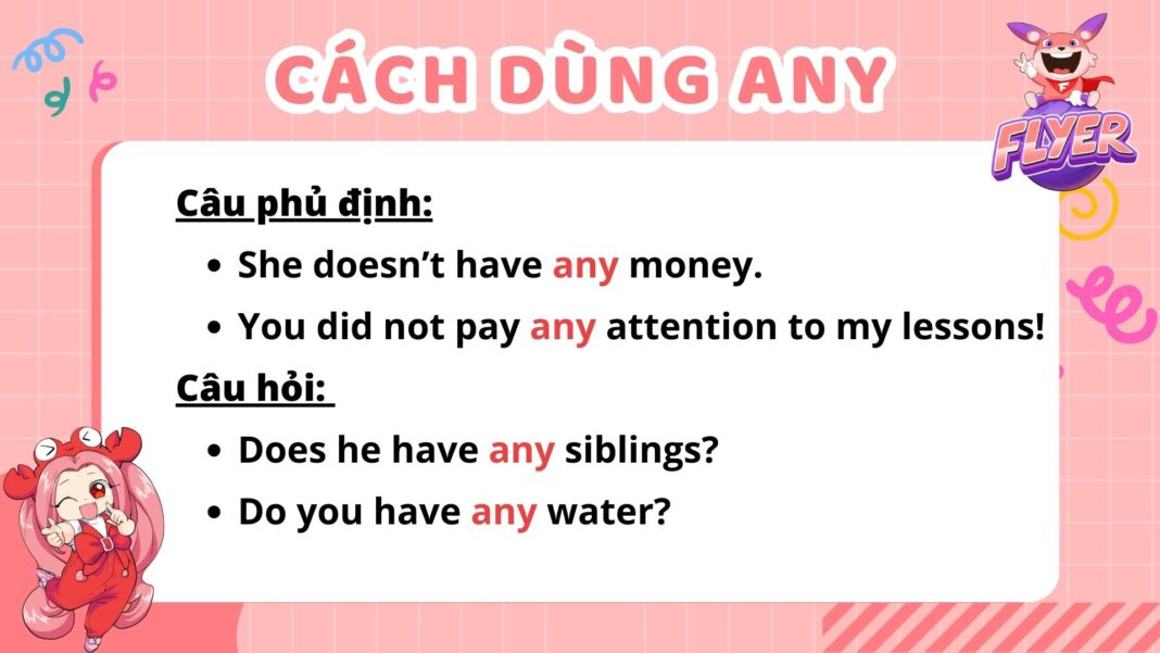 Cách dùng Some và Any chi tiết nhất để tránh lỗi sai trong bài thi