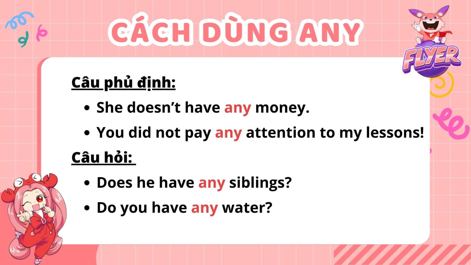 Cách dùng Some và Any chi tiết nhất để tránh lỗi sai trong bài thi