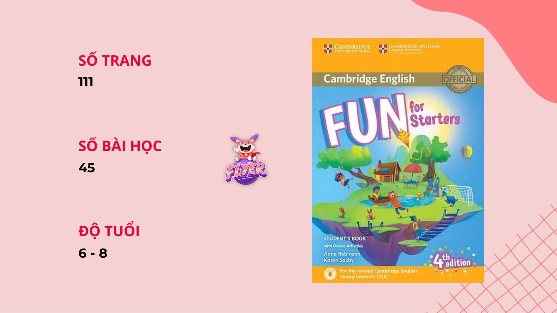 Review bộ sách Fun for Starters/ Movers/ Flyers tổng quát (MỚI)