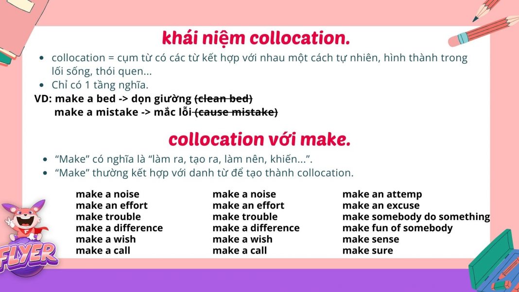 50+ Collocation với MAKE hay nhất giúp bạn nói tiếng Anh giỏi hơn