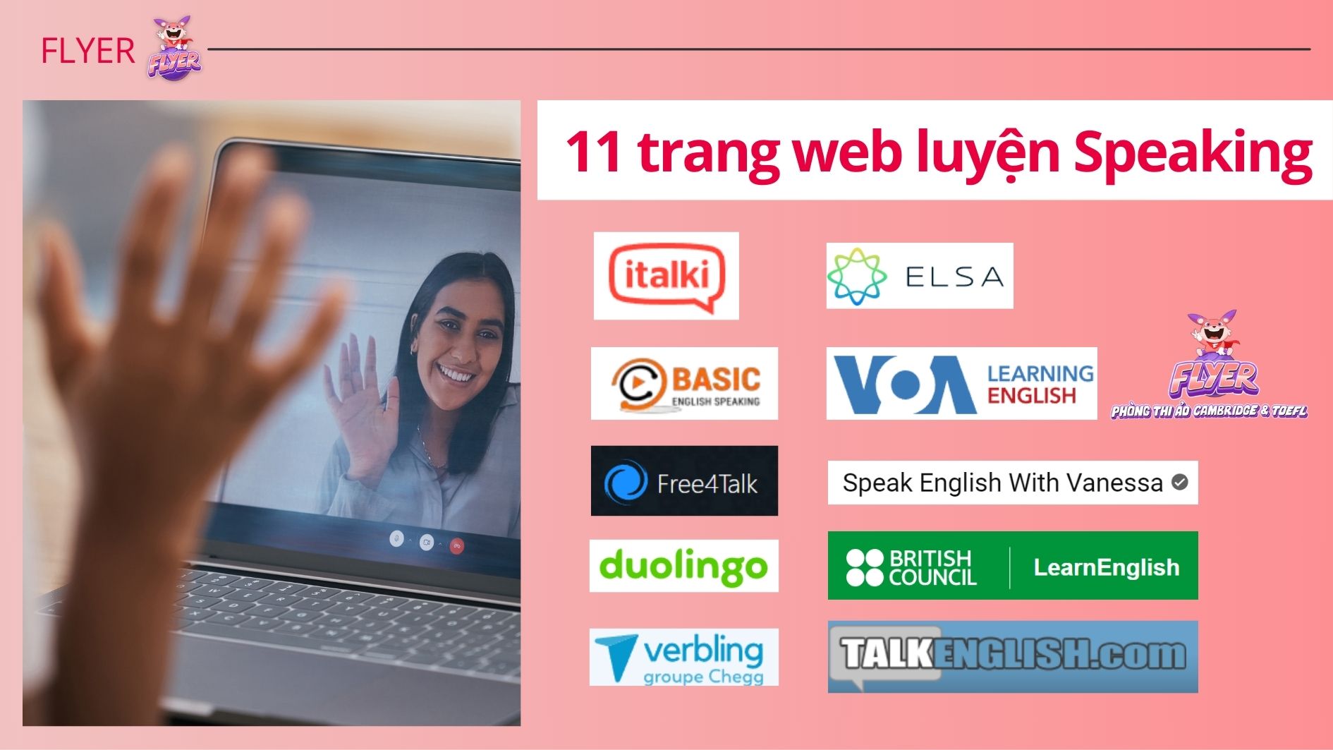 11 trang web luyện Speaking theo trình độ (Miễn phí và trả phí)