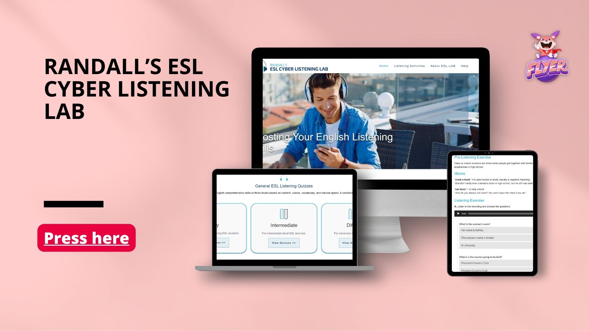 Các trang web luyện nghe IELTS chủ động kèm bài tập tương tác