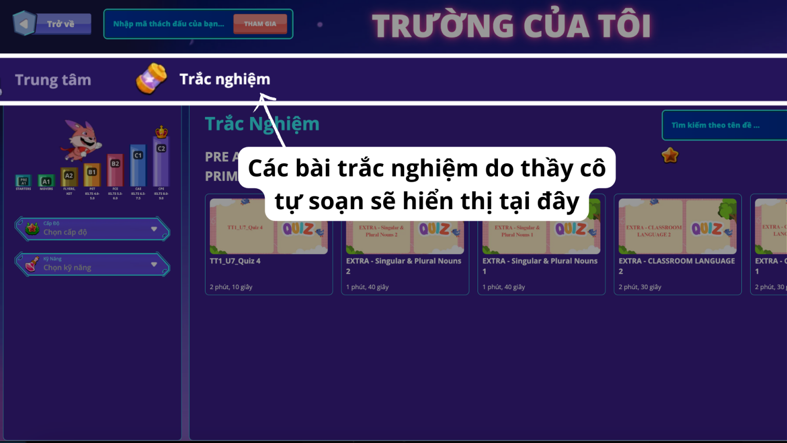 “Lên kệ” với các tính năng mới nhất của phòng thi ảo FLYER