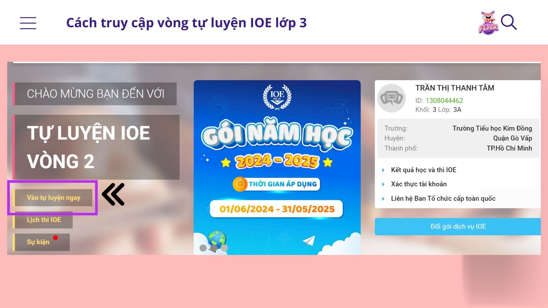 Hướng dẫn CHI TIẾT cách làm bài tự luyện IOE lớp 3