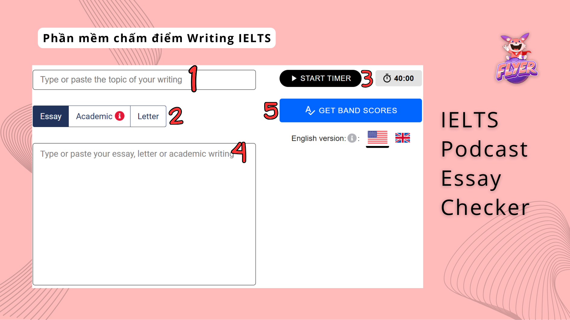 Top 8 phần mềm chấm điểm Writing IELTS tự động 2025